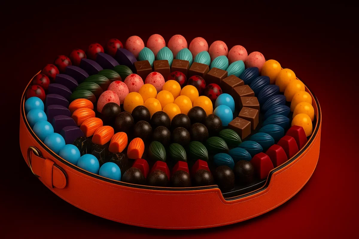 AARAYA® Artisanal Chocolate Tray Crystal Luxe Edition