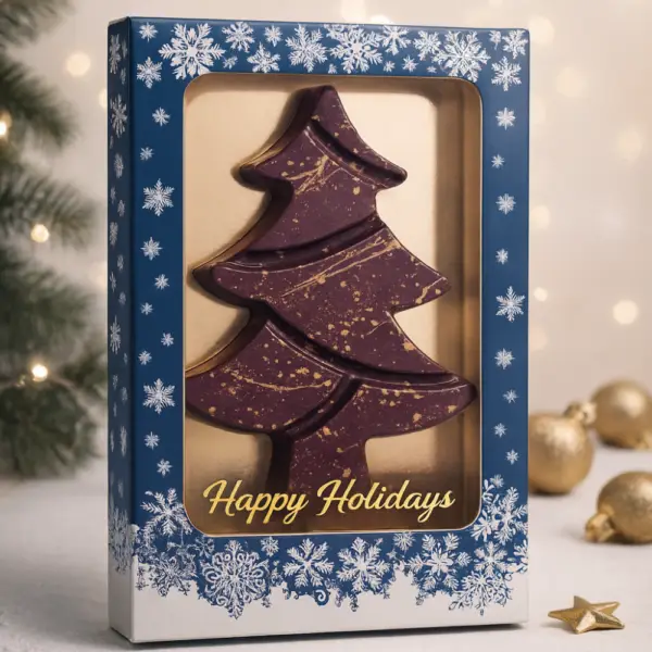 AARAYA® Red Christmas Tree Chocolate Bar