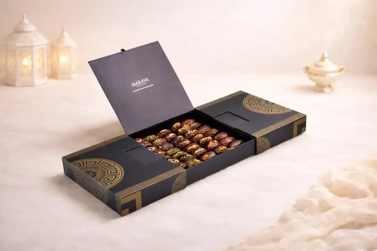AARAYA® Ramadan Signature Black Gold Dates Box